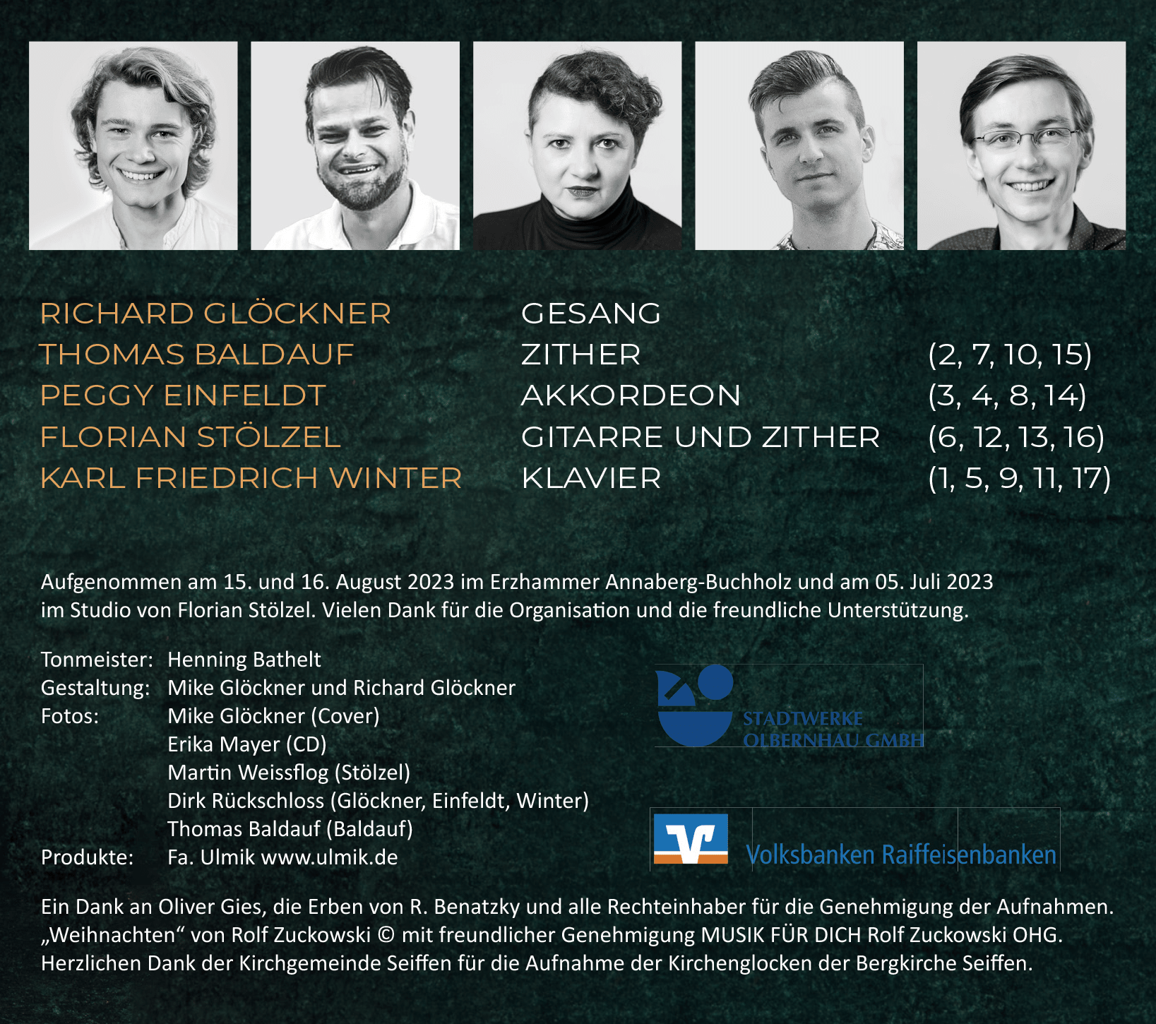 Musik-CD "Heimweh nach Weihnachten" von Richard Glöckner – Ulmik ...